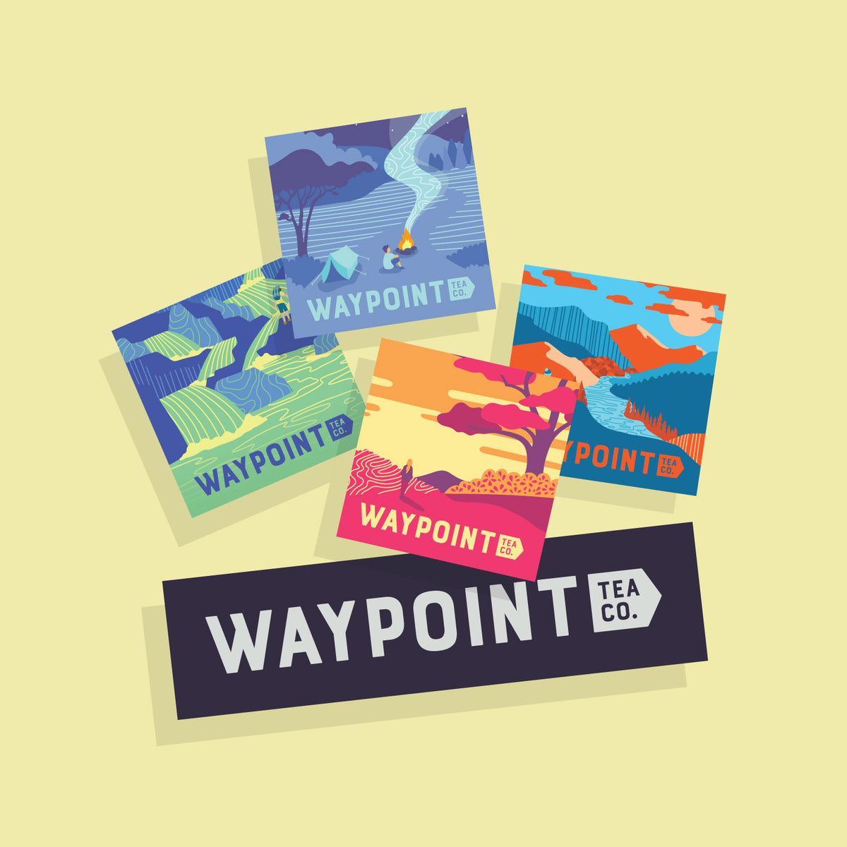 Waypoint Tea Co - Complete Sticker Pack